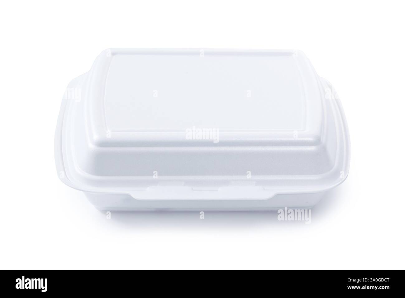 Closed Polystyrene Food Container Isolated On White Stock Photo - Alamy