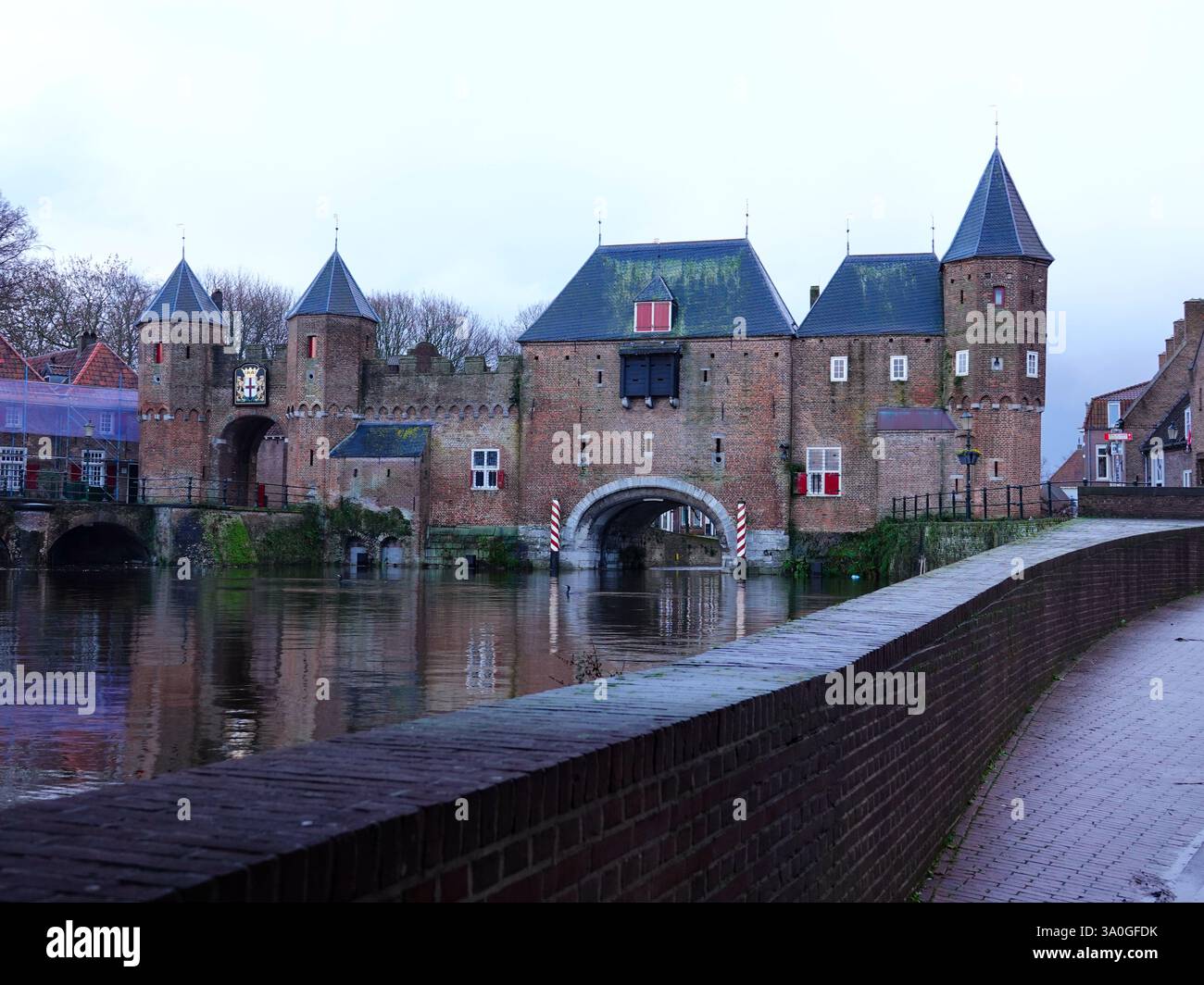 Amersfoort, the Netherlands - Jan 1 2024 The famous Koppelpoort, an old ...
