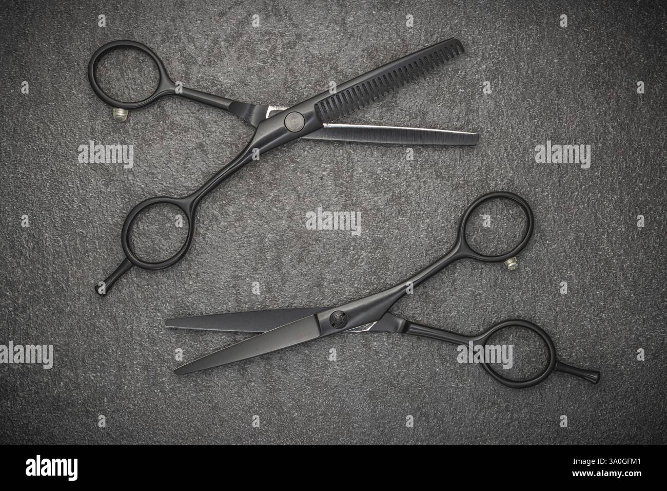 Barber Professional Tools. Haircut Fashion. Pair Of Professional ...