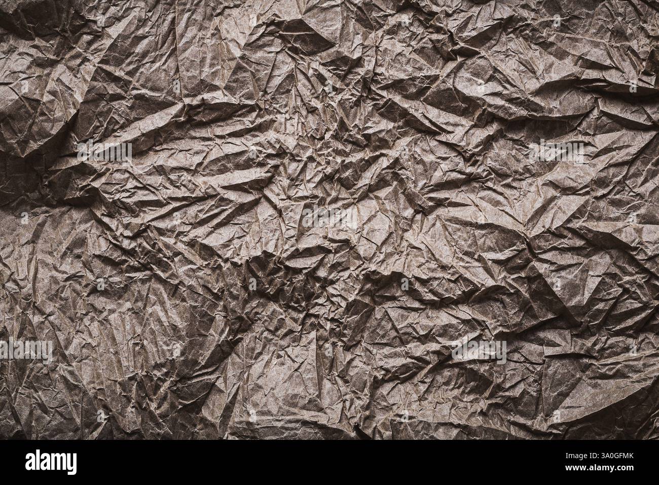 Close up view of messy crumpled paper Stock Photo - Alamy