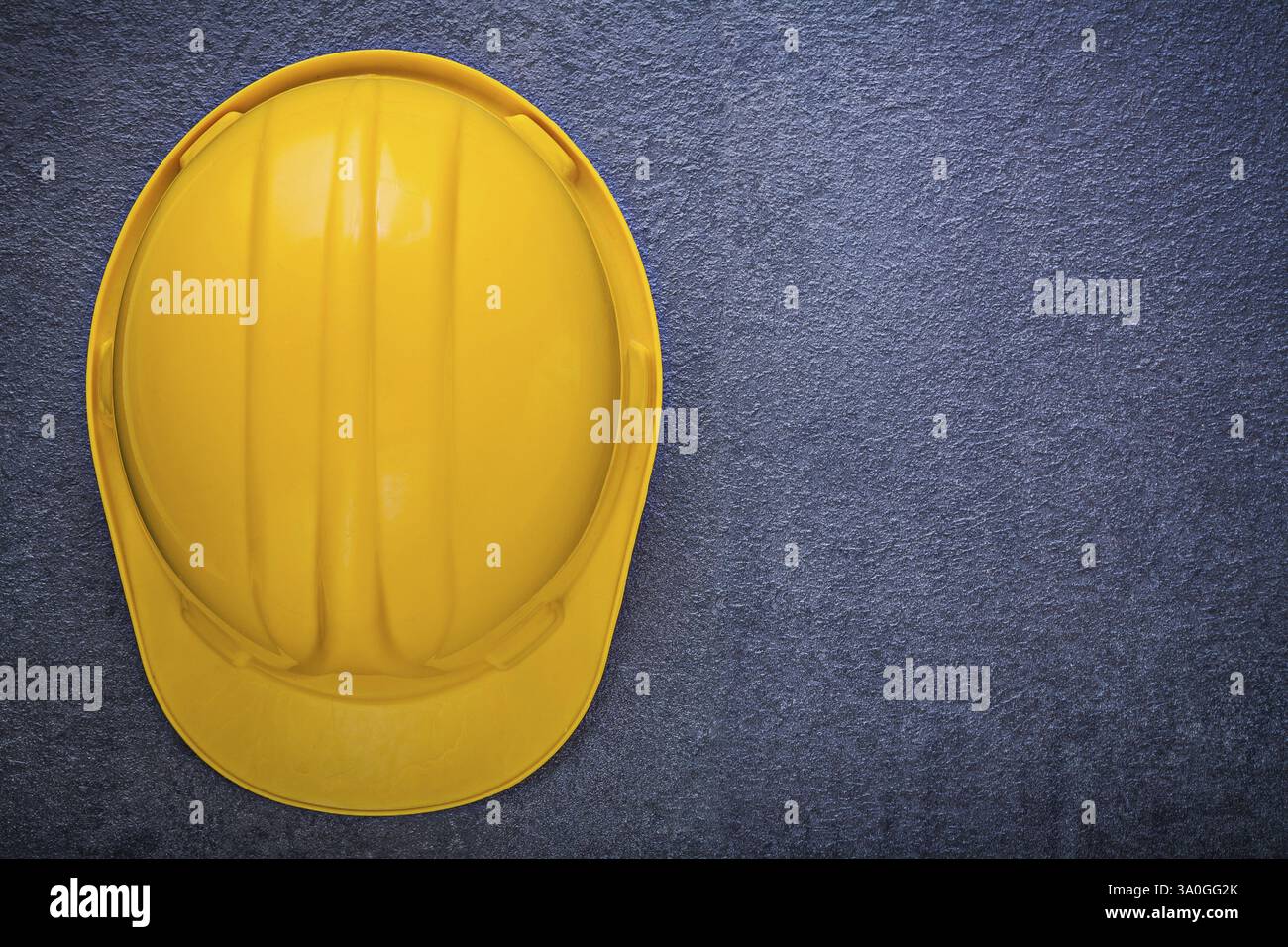 Building helmet on black background construction concept Stock Photo ...
