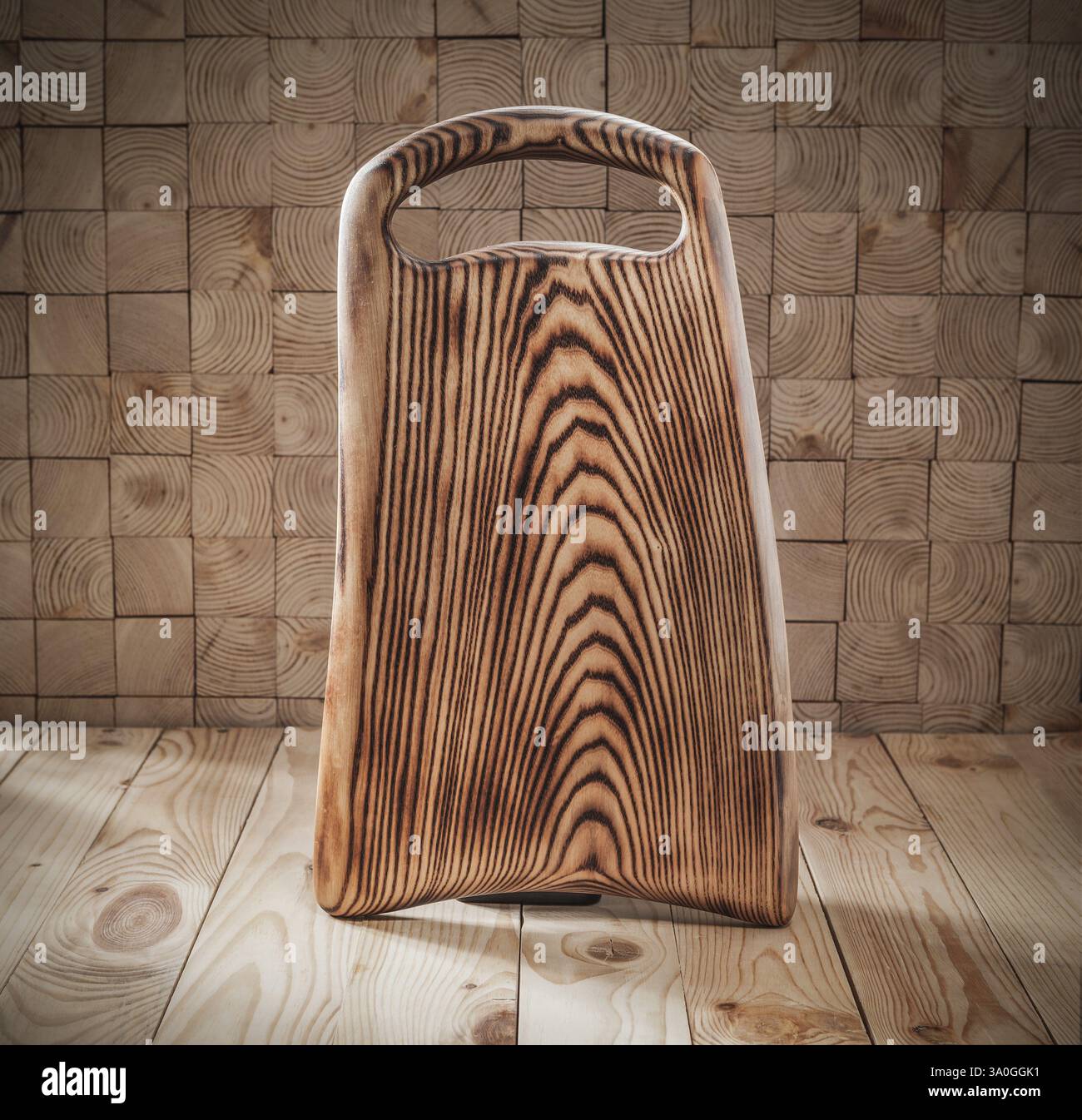 Burned Ash Tree Vintage Wooden Chopping Board Stock Photo - Alamy