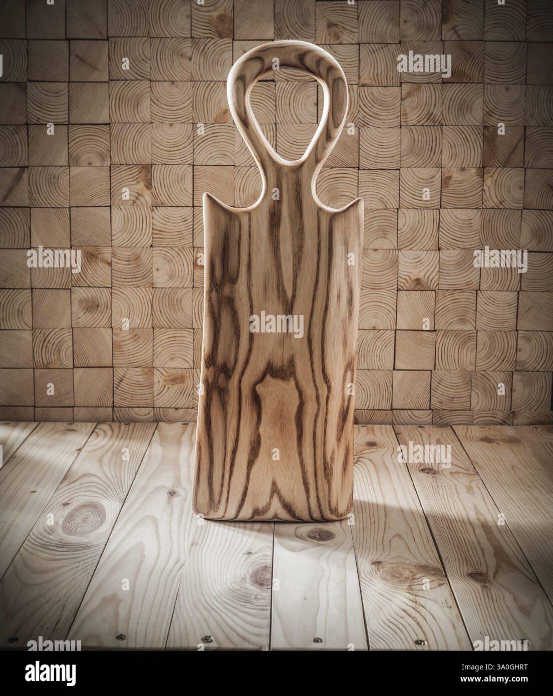 Ash Tree Vintage Burned WoodenChopping Board Stock Photo - Alamy