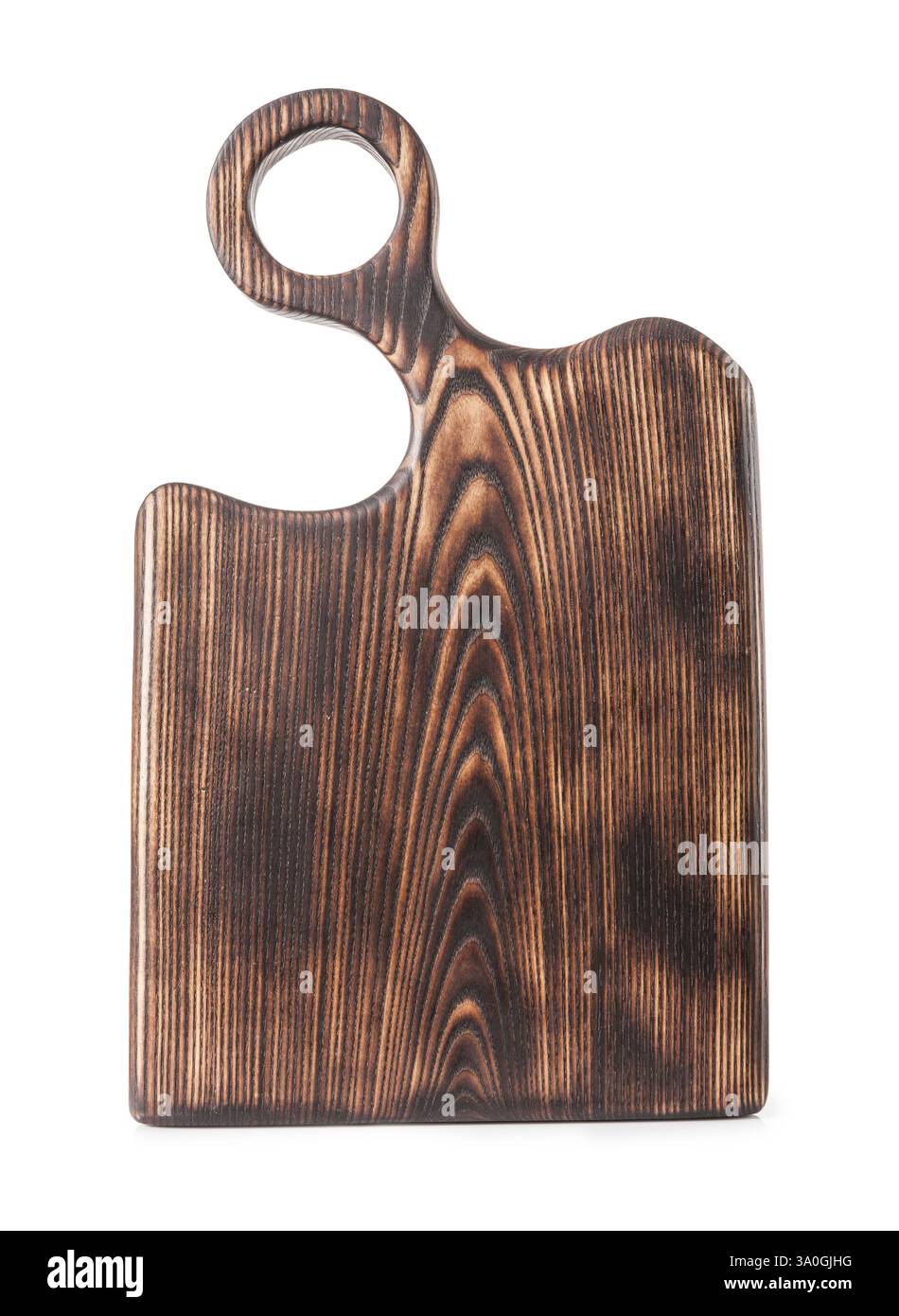 Burned Ash Tree Vintage Chopping Board Isolated Stock Photo - Alamy