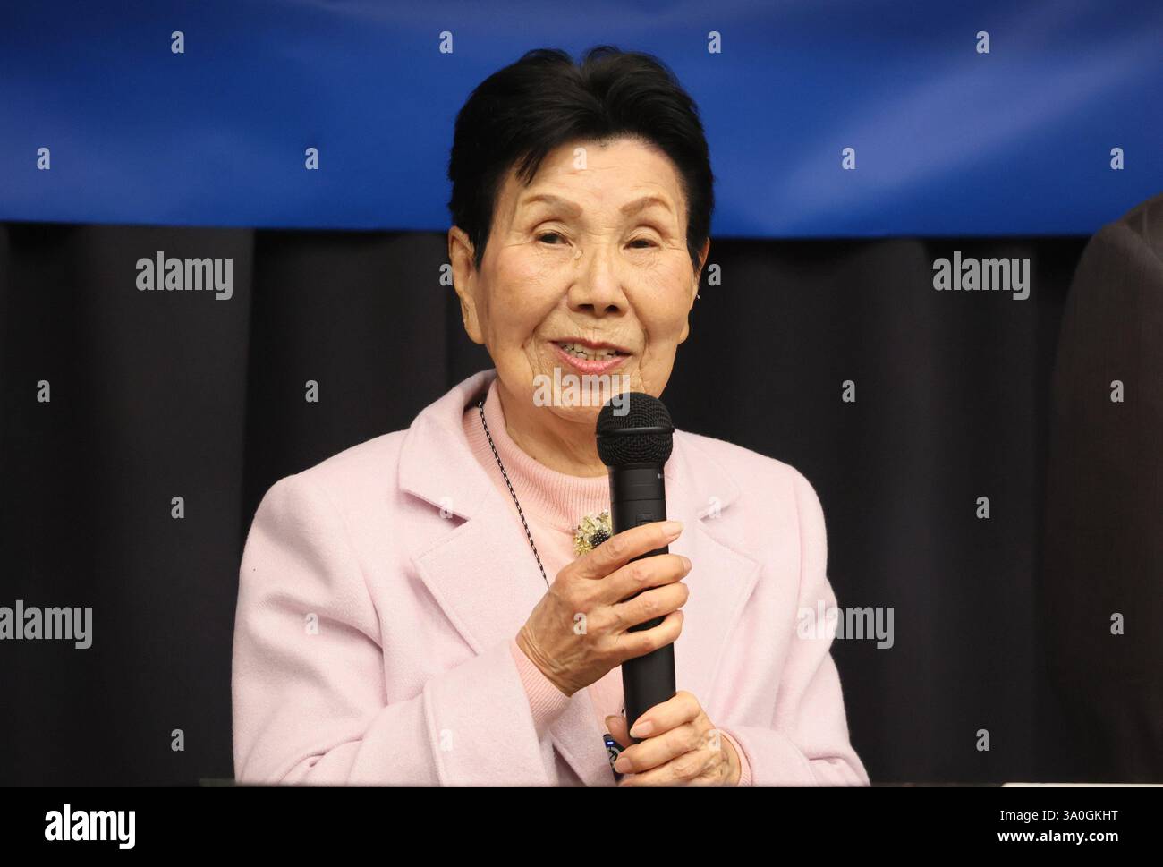 March 4, 2025, Tokyo, Japan - Hideko Hakamada, elderly sister of Iwao ...