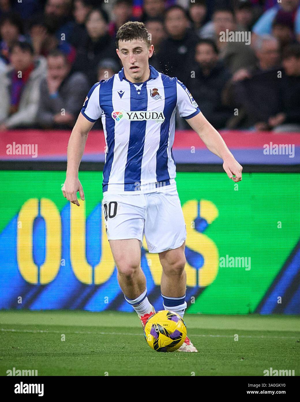 Barcelona, Spain. 02nd Mar, 2025. Real Sociedad's Arkaitz Mariezkurrena ...