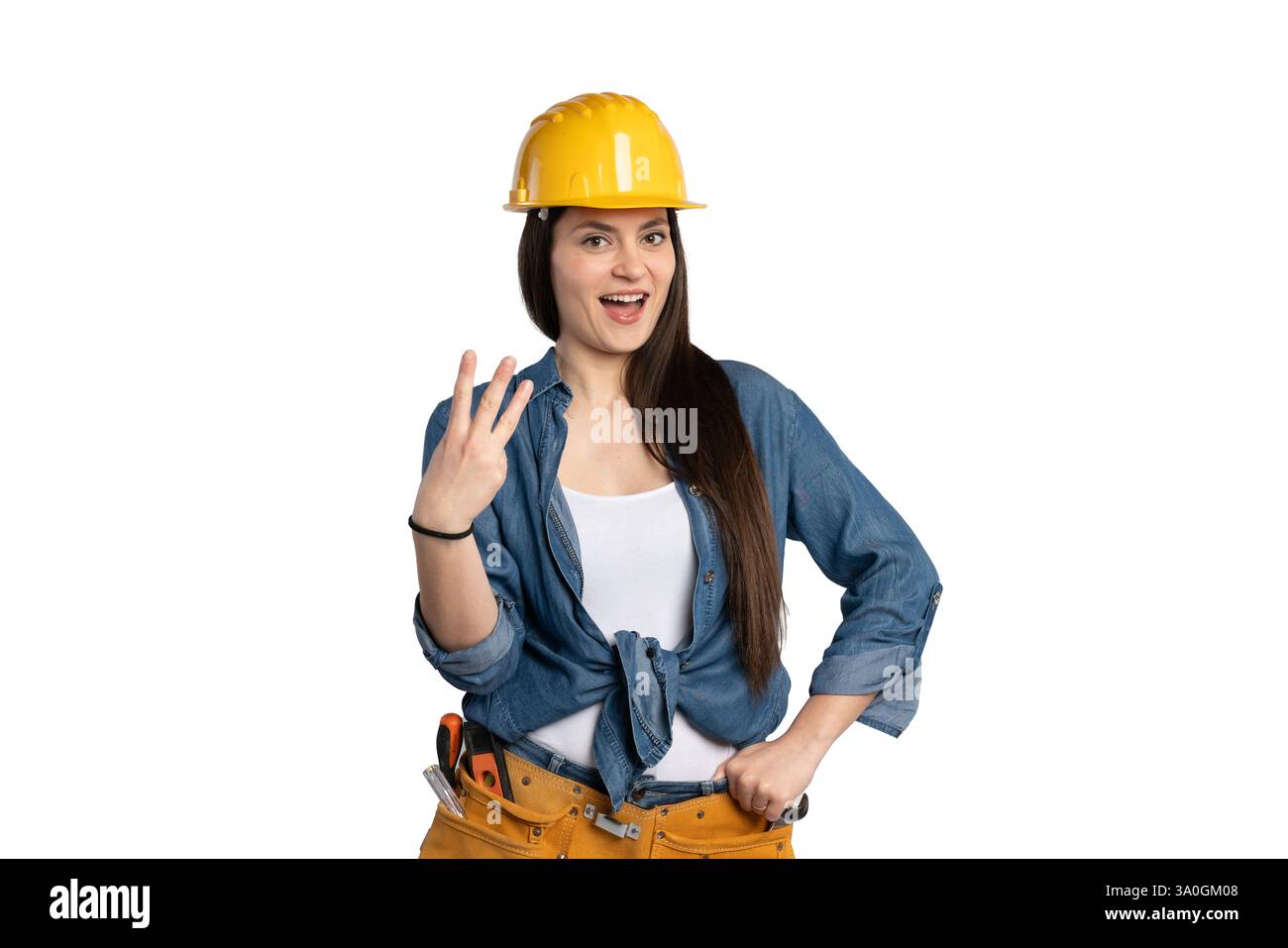 Female engineer equipped safety gear hi-res stock photography and ...