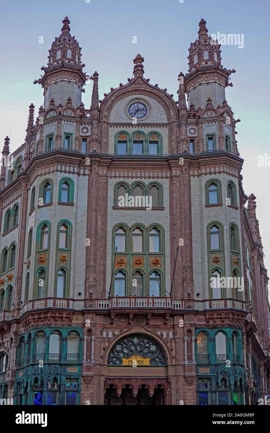 Hungary, Budapest, The Parisi Udvar Hotel was first designed as a ...