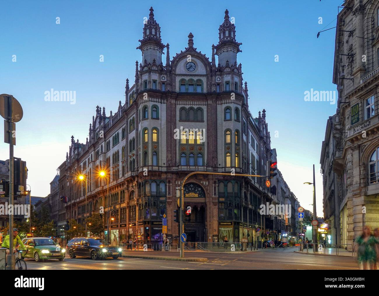 Hungary, Budapest, The Parisi Udvar Hotel was first designed as a ...