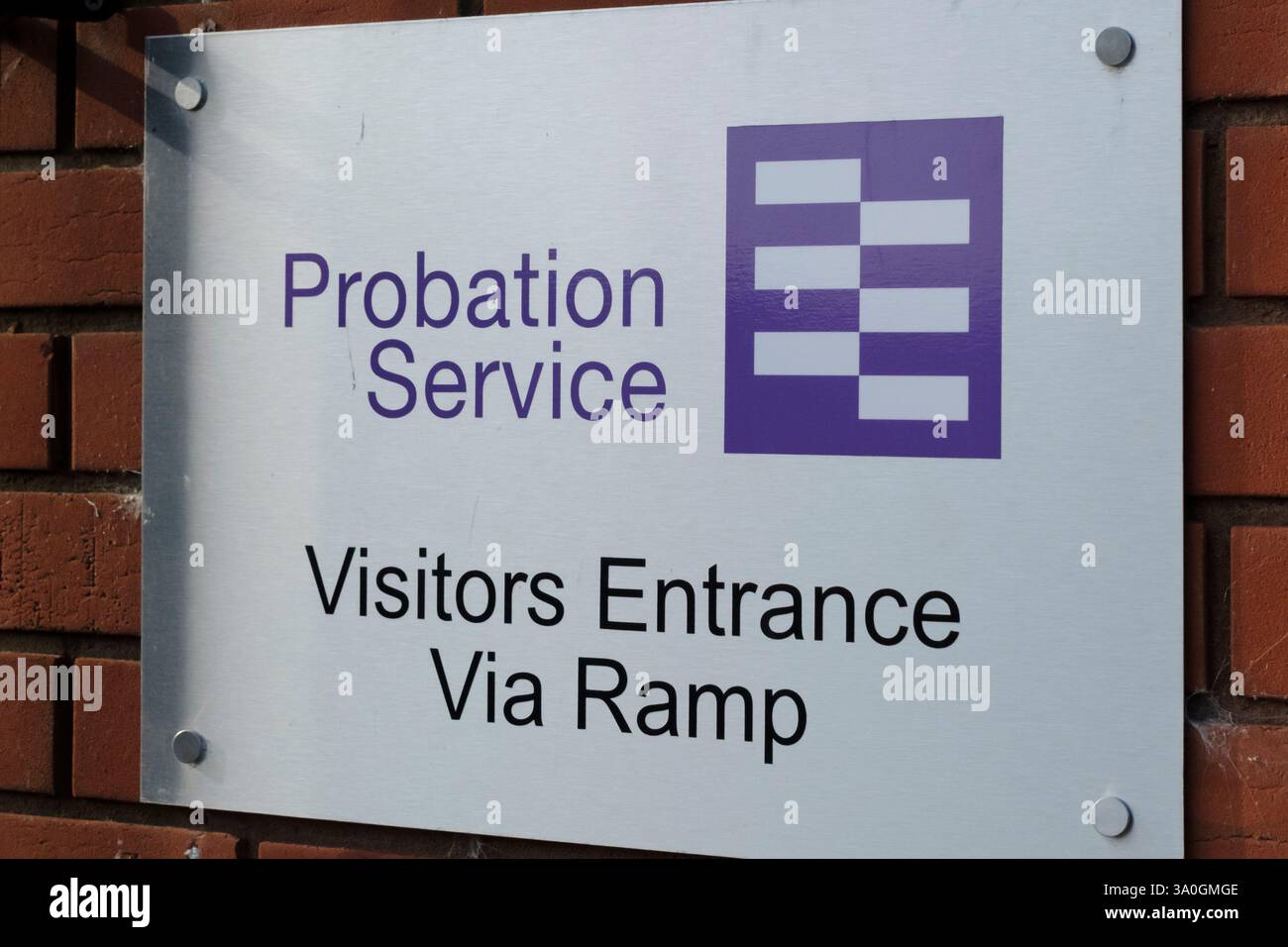 Sign for the Probation Service Office in bridgewater somerset uk Stock ...