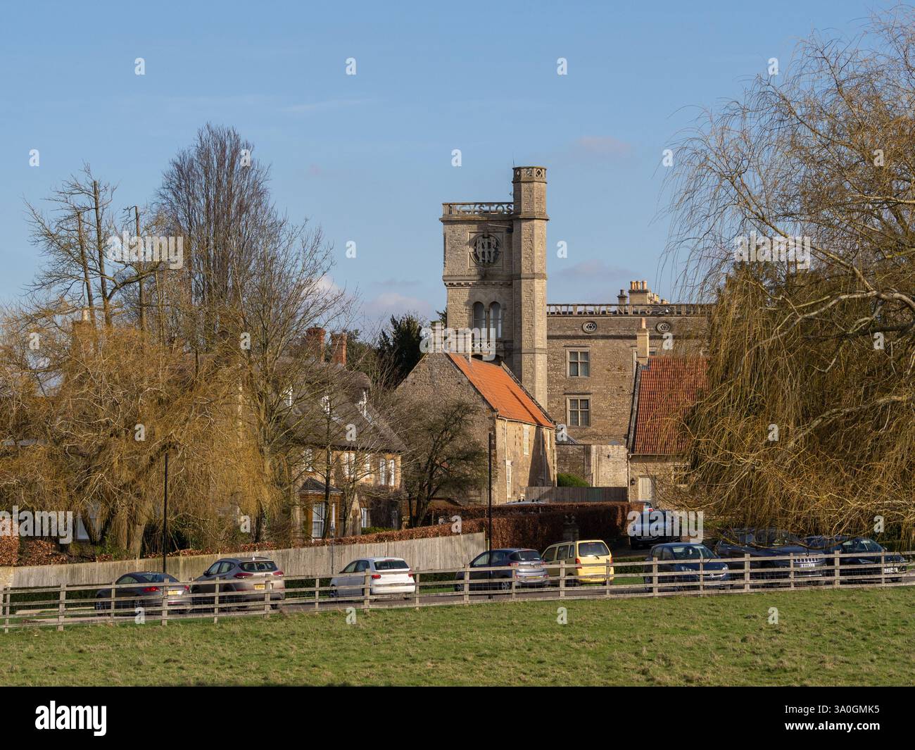 Castle Ashby House with its Victorian water tower viewed from Castle ...