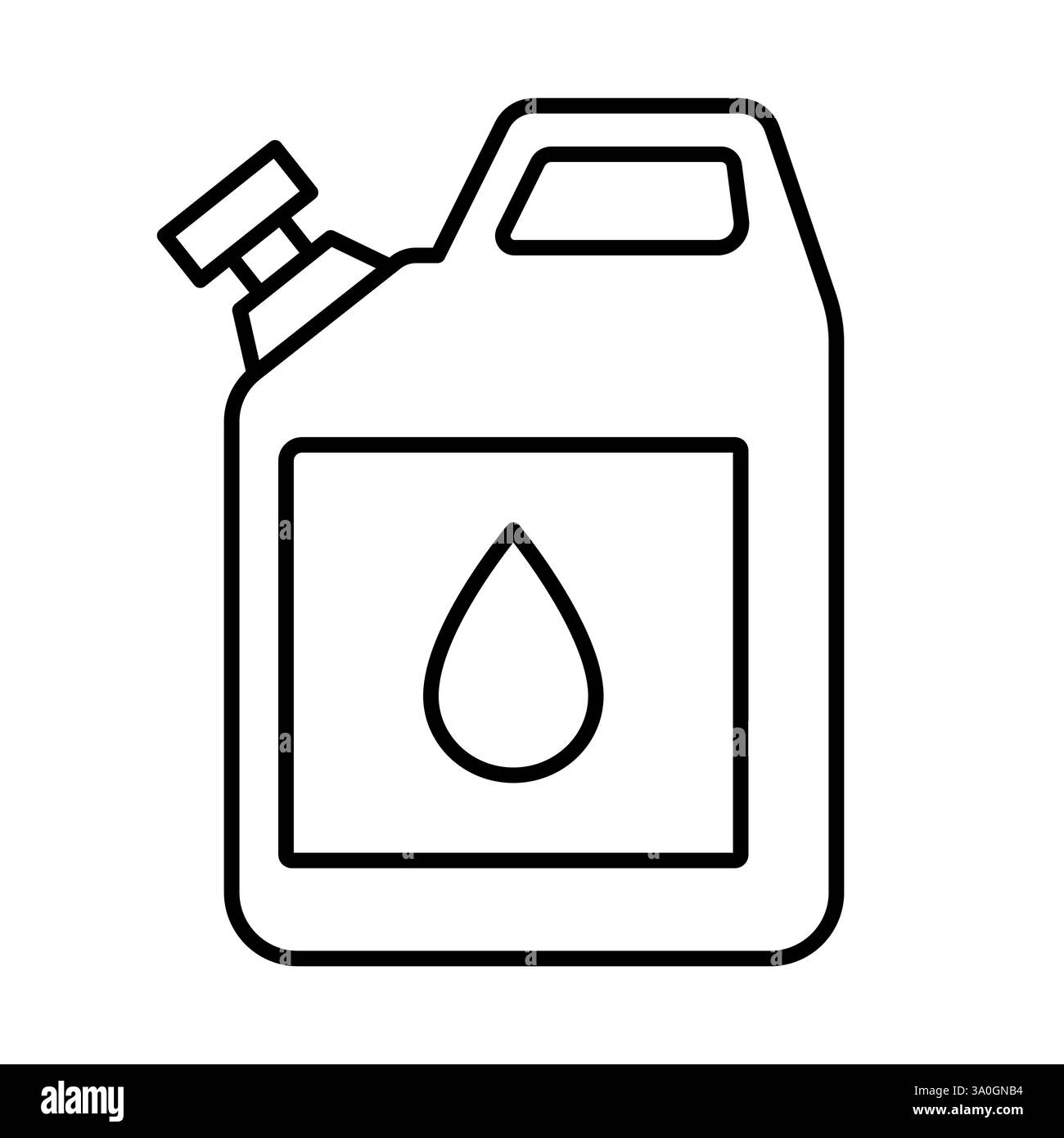 Canister icon. Editable stroke. Canister or fuel linear icon. Canister ...