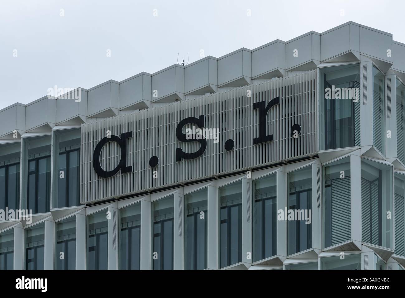 a.s.r. logo sign at the office. ASR Nederland is a listed Dutch ...