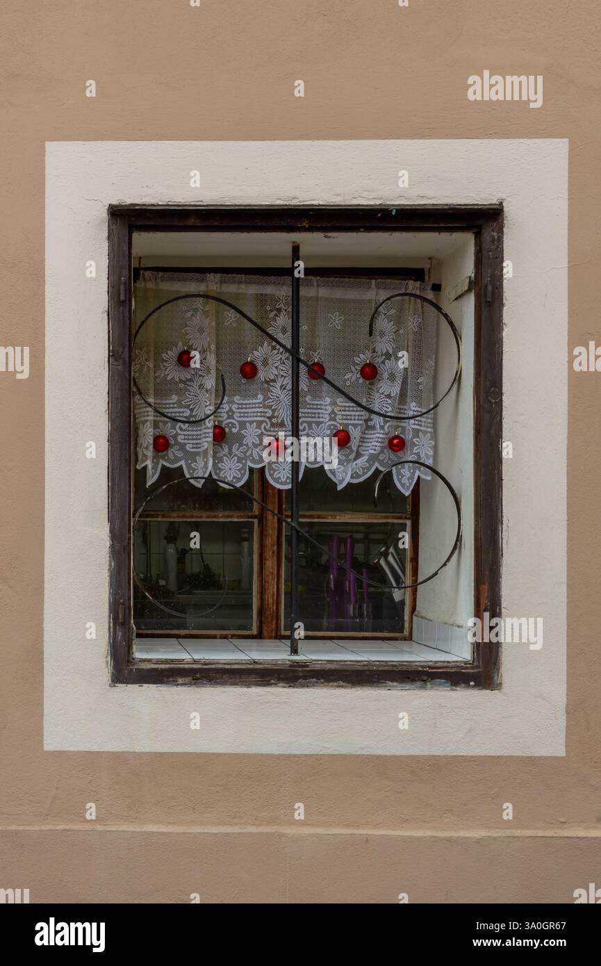 White balls window curtain hi-res stock photography and images - Alamy