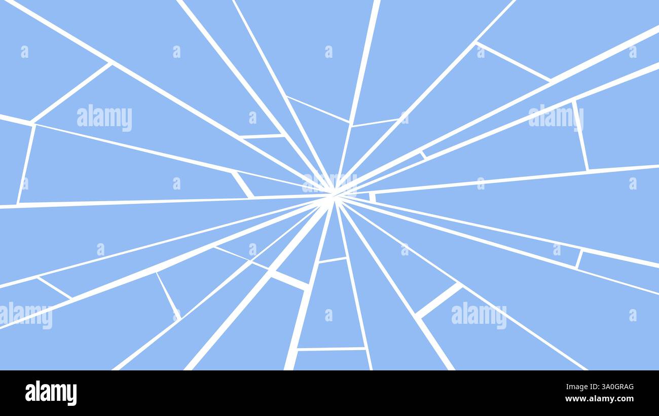 Blue white damaged broken glass screen vector. Cracked glass graphics ...