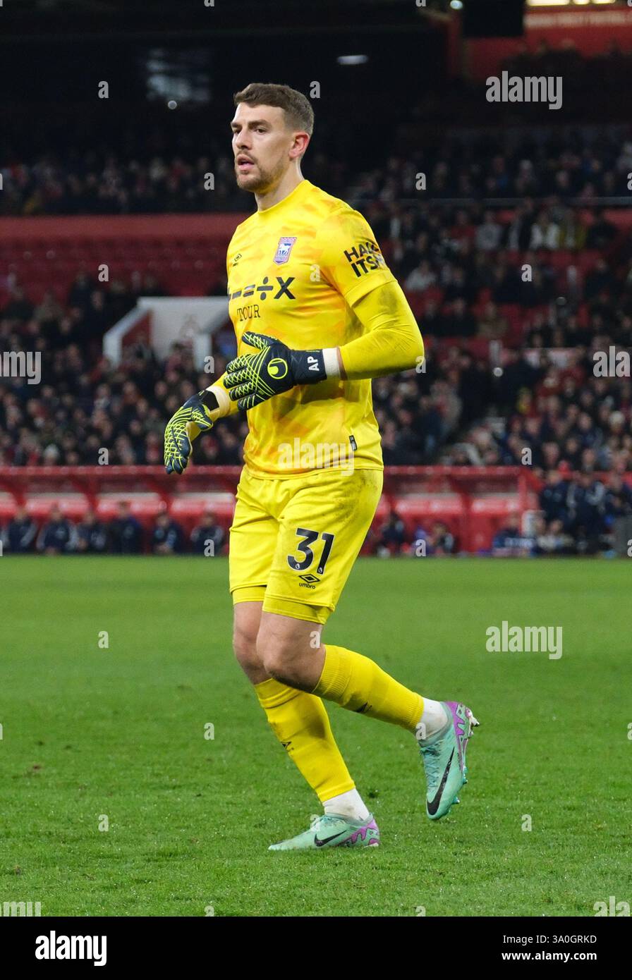 NOTTINGHAM, ENGLAND - MARCH 03: Alex Palmer of Ipswich Town during the ...