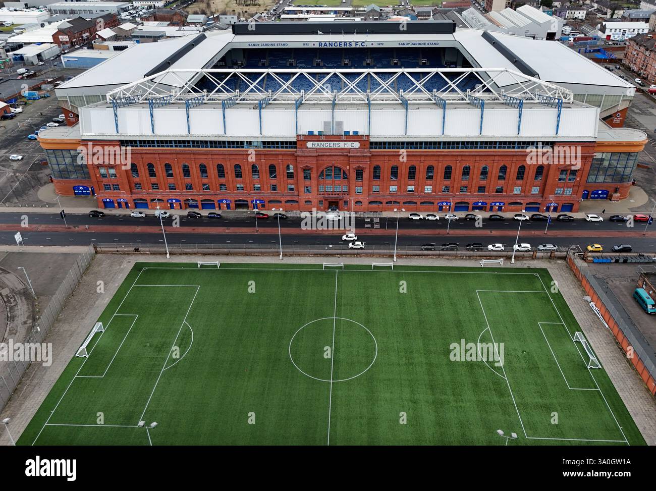 A general view of Ibrox Stadium, home of Glasgow Rangers FC. Picture ...