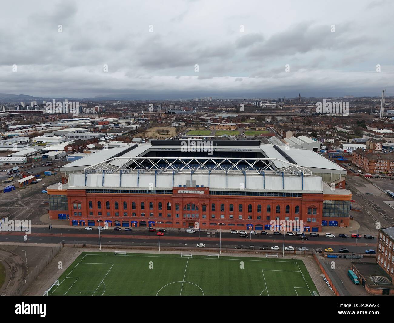 A general view of Ibrox Stadium, home of Glasgow Rangers FC. Picture ...