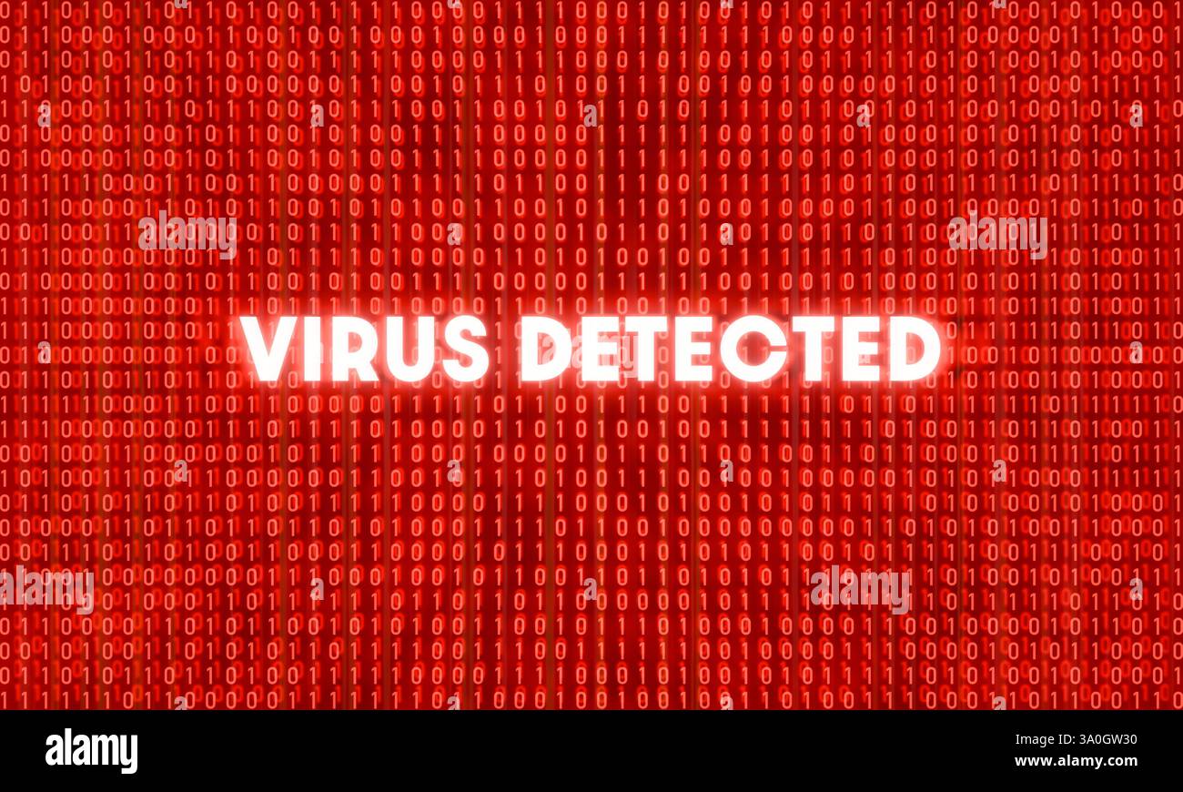 Virus Detected Warning Sign Virus Detected Warning Sign Computer