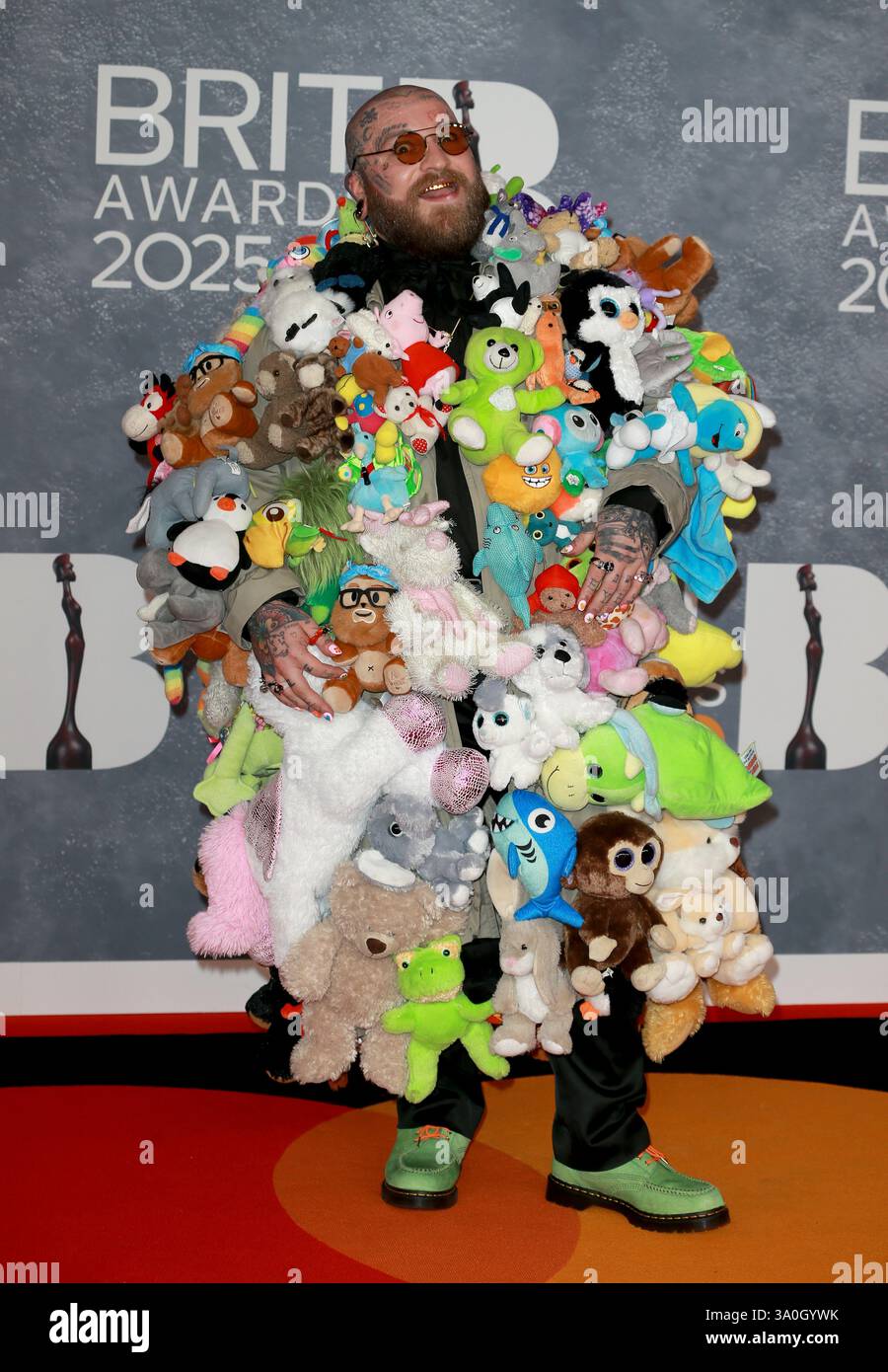 Teddy Swims attends The BRIT Awards 2025 at Intercontinental Hotel London at The O2 on March 01 ...