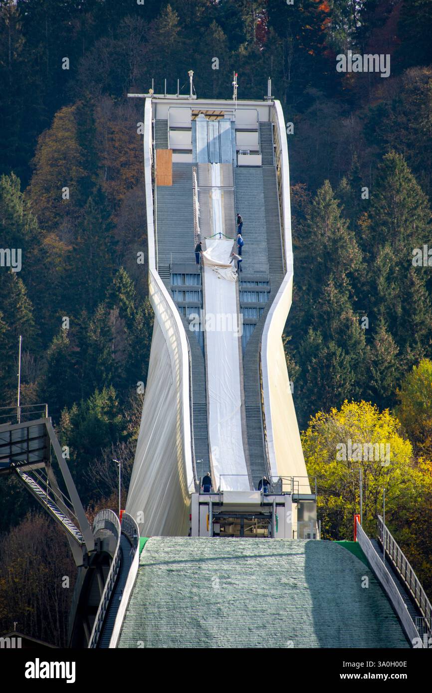Platform for Olympic Ski Jump Stock Photo - Alamy