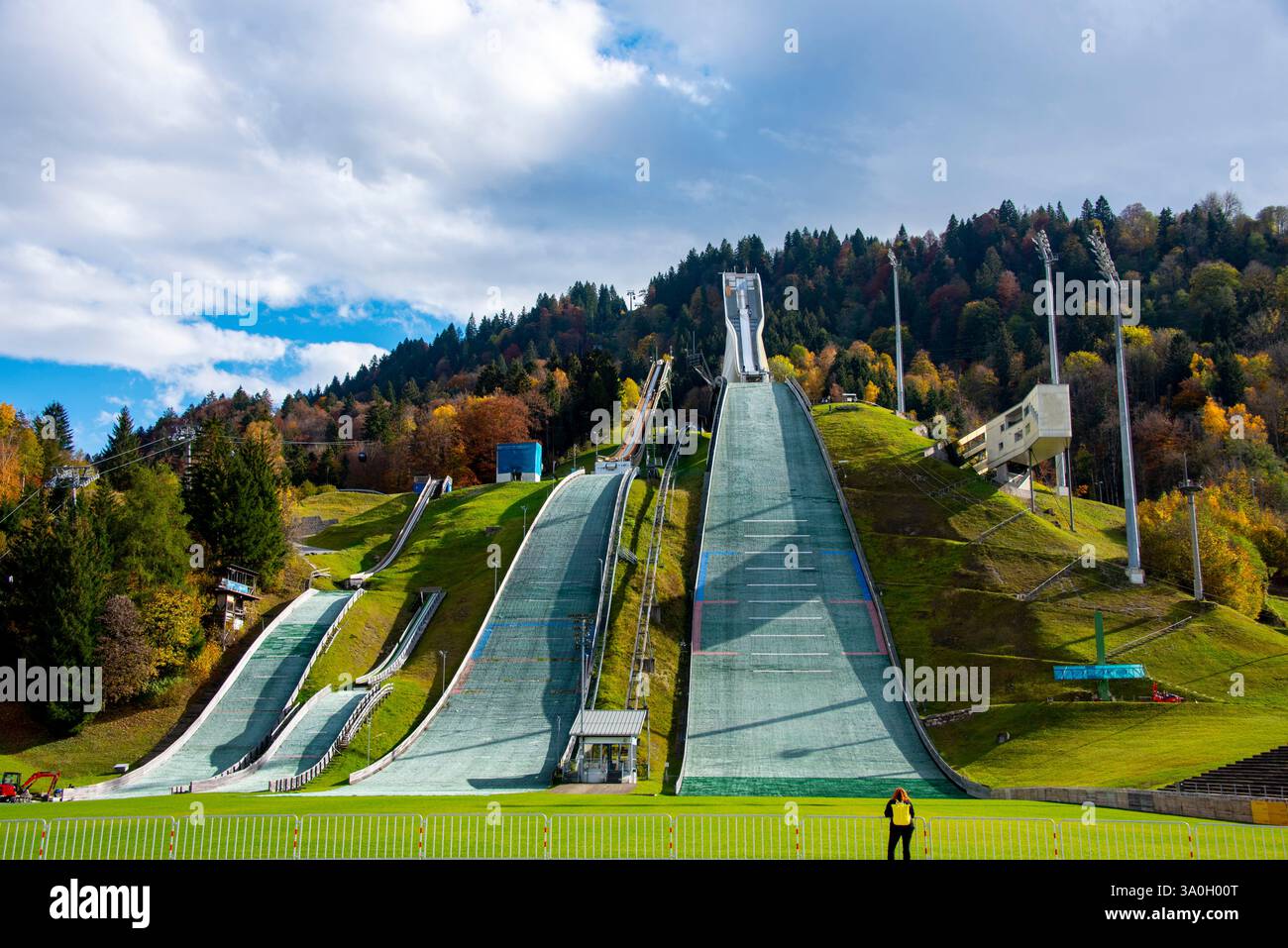 Platform for Olympic Ski Jump Stock Photo - Alamy