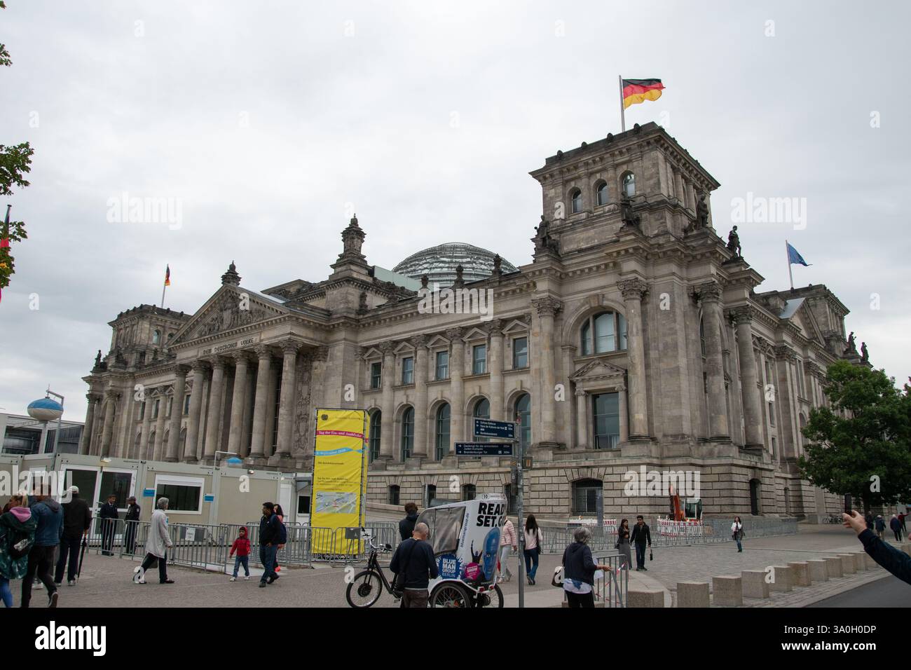 A view of the Reichstag Parliament building in Berlin, Germany Stock ...