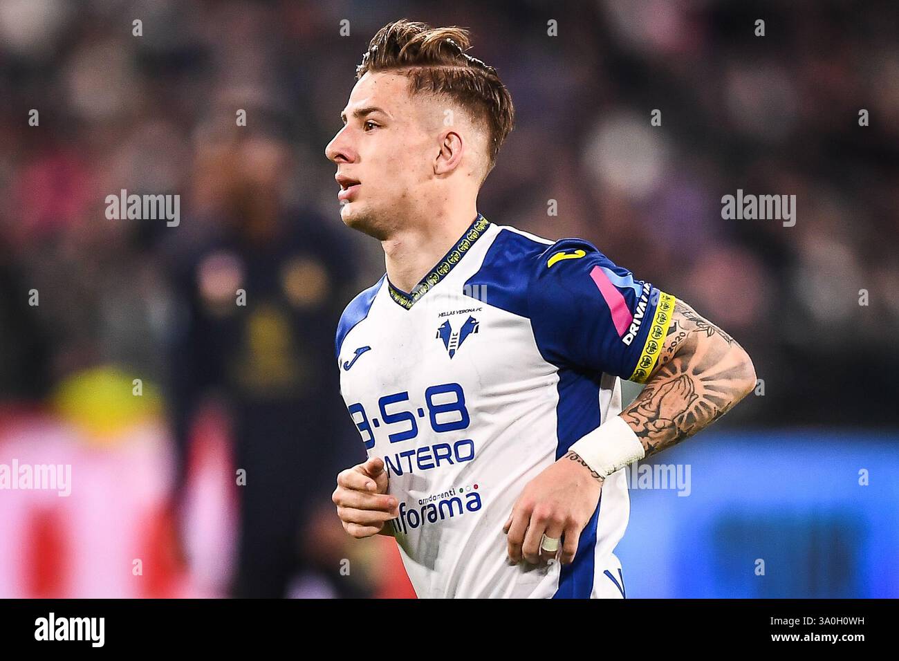 Turin, Italie. 03rd Mar, 2025. Tomas SUSLOV of Hellas Verona during the ...