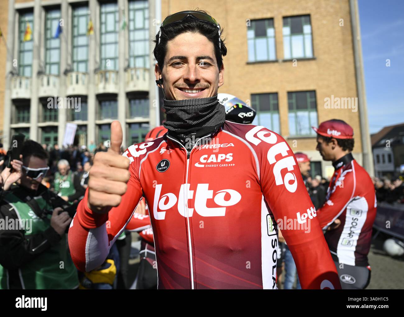 Quaregnon, Belgium. 04th Mar, 2025. Belgian Cedric Beullens of Lotto ...