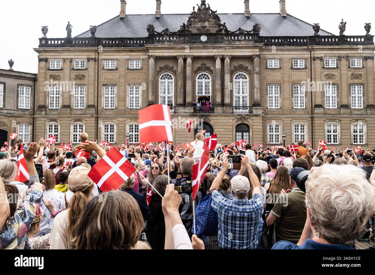 Copenhagen, Denmark. 26th May, 2024. Masses gather holding Denmark s ...