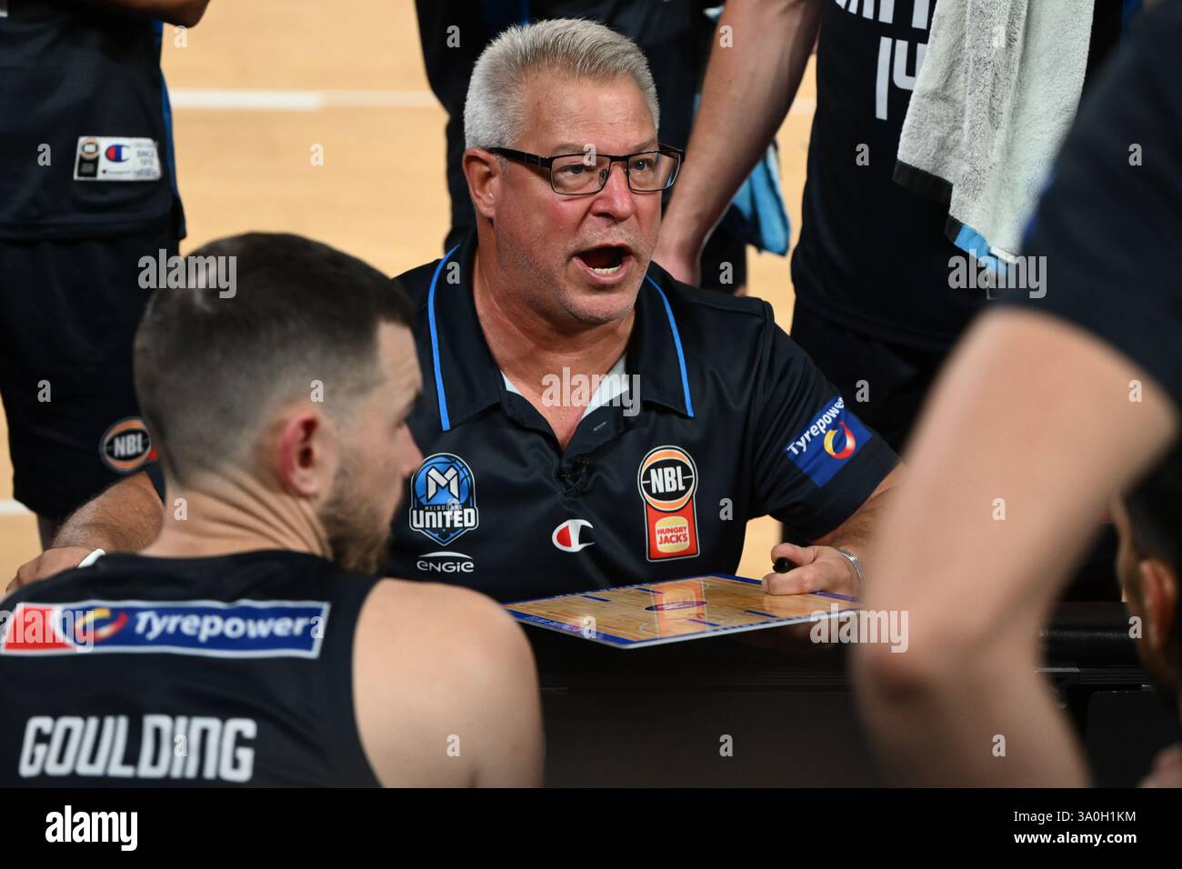 Melbourne, Australia. 04th Mar, 2025. Melbourne United head coach Dean ...