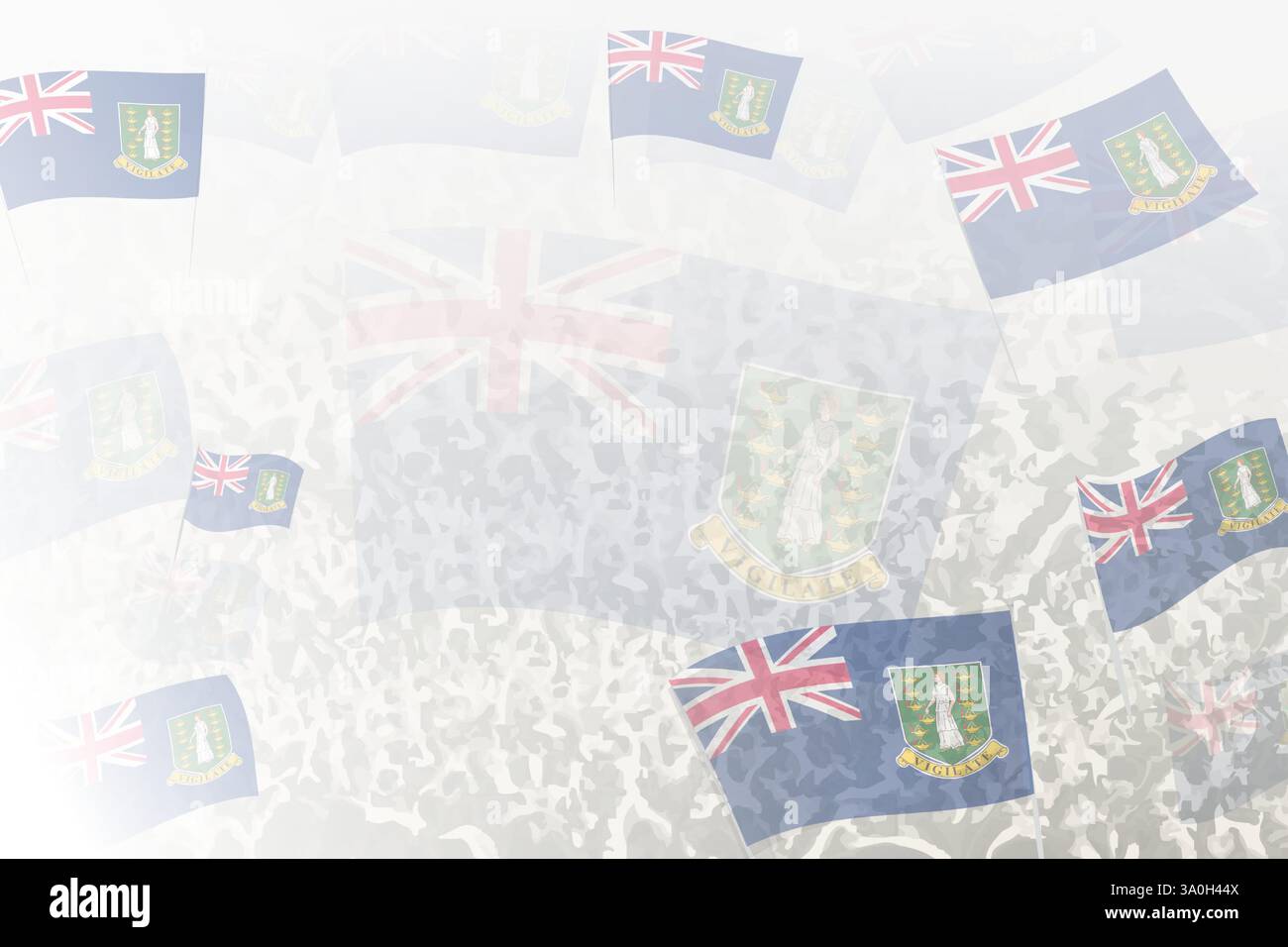 British crowd flags Stock Vector Images - Alamy