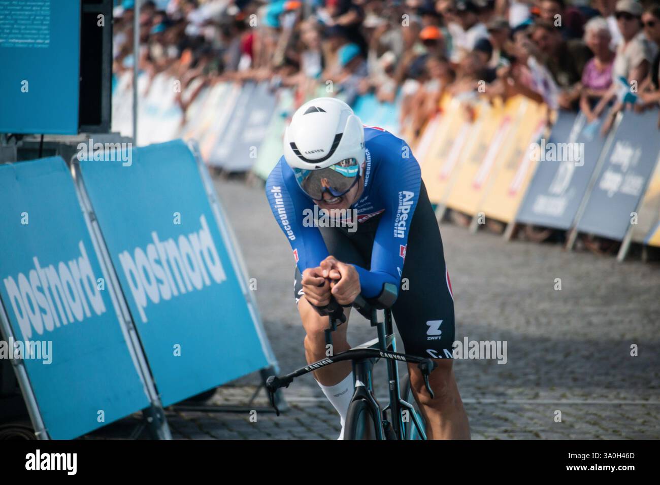 Nicola Conci of Italy and Team Alpecin - Deceuninck at the fifth and ...