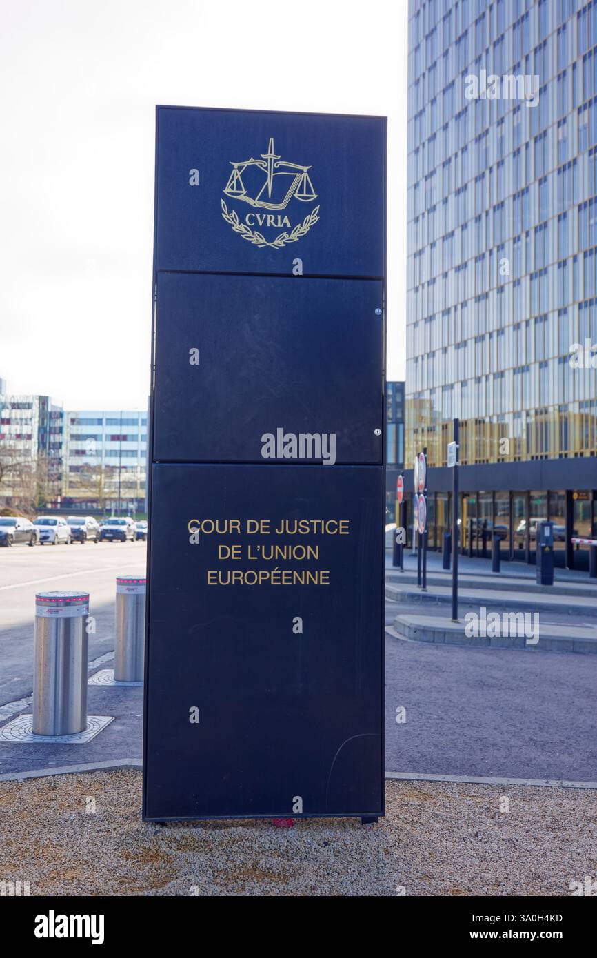 The impressive architecture of the european court of justice hi-res ...