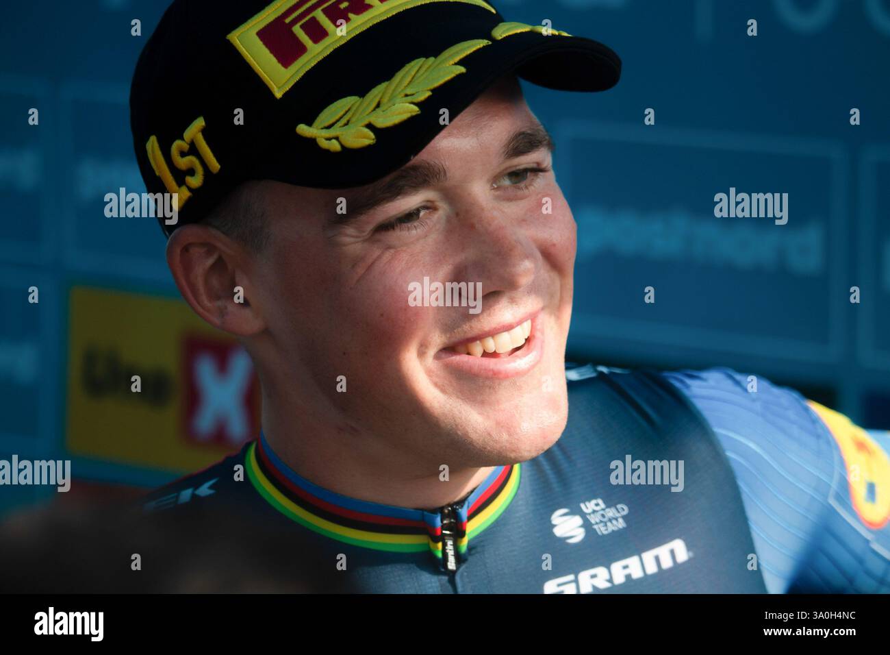 Overall winner of PostNord Danmark Rundt 2023, Mads Pedersen of Denmark ...
