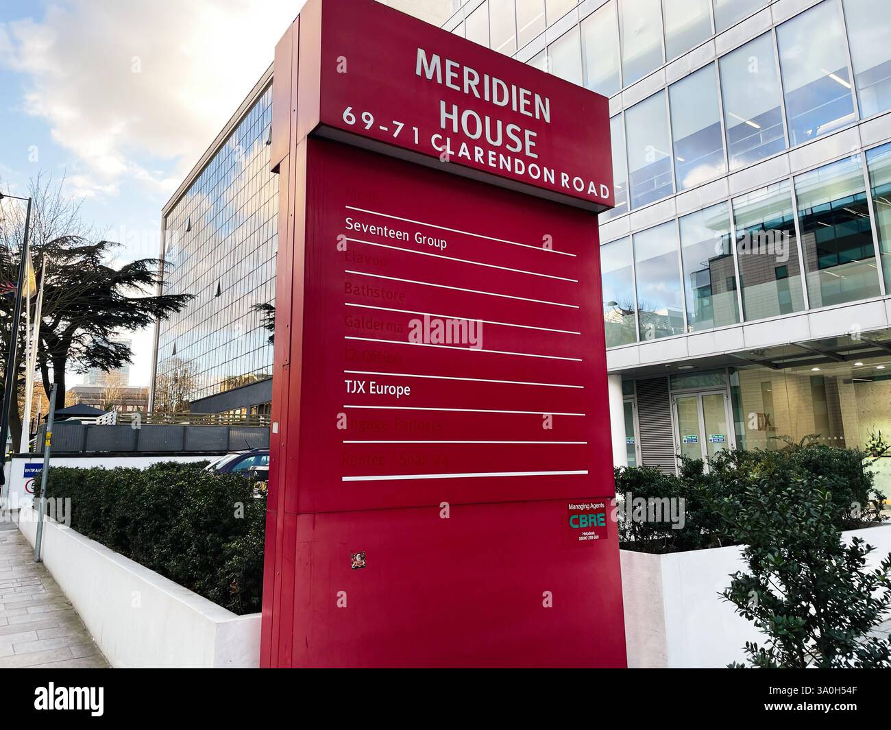 London, UK - March 02, 2025: Exterior view of a Meridian House ...