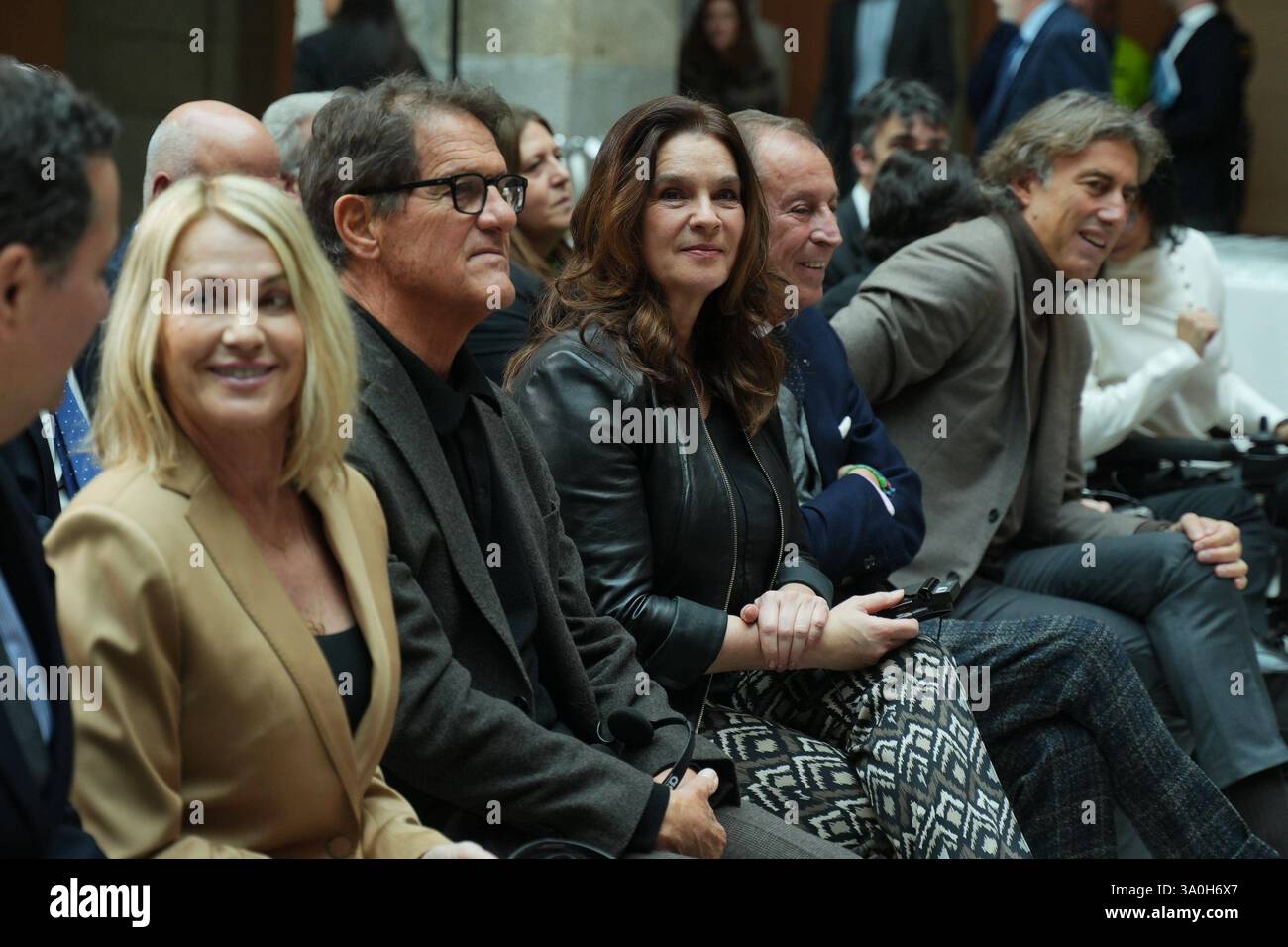 Madrid, Spain. 03rd Mar, 2025. Nadia Comaneci and Fabio Capello during ...
