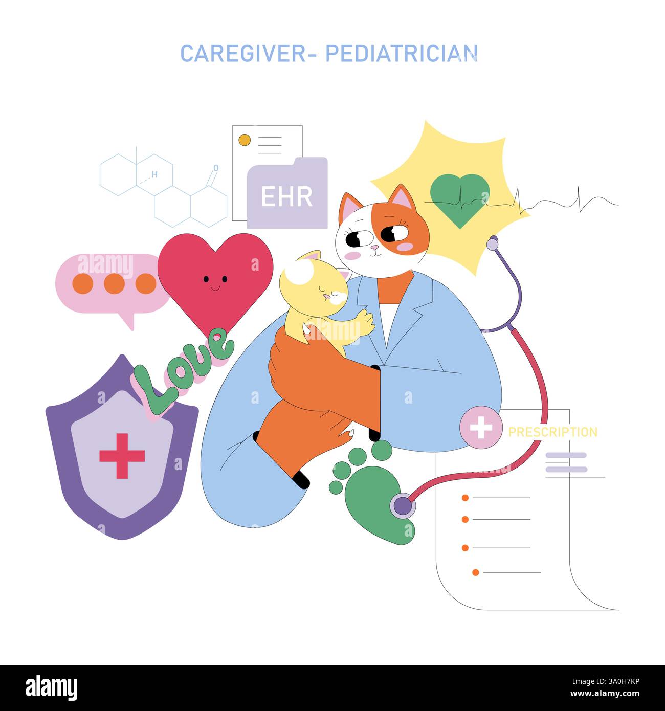 Caring figure Stock Vector Images - Alamy