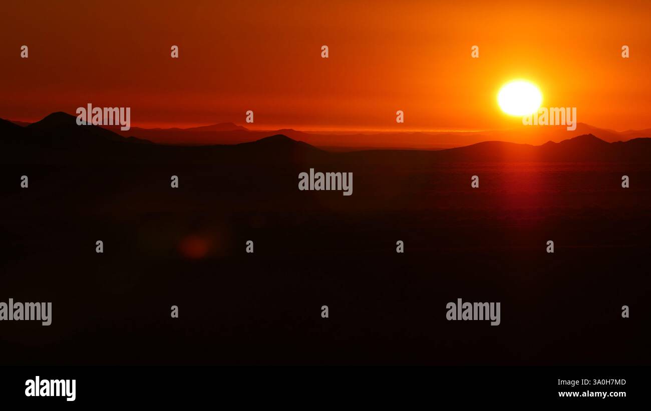 The most beautiful sunset at Garub Namibia Stock Photo - Alamy