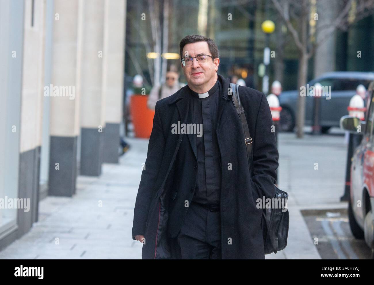 London, England, UK. 4th Mar, 2025. Ordained Church of England chaplain ...