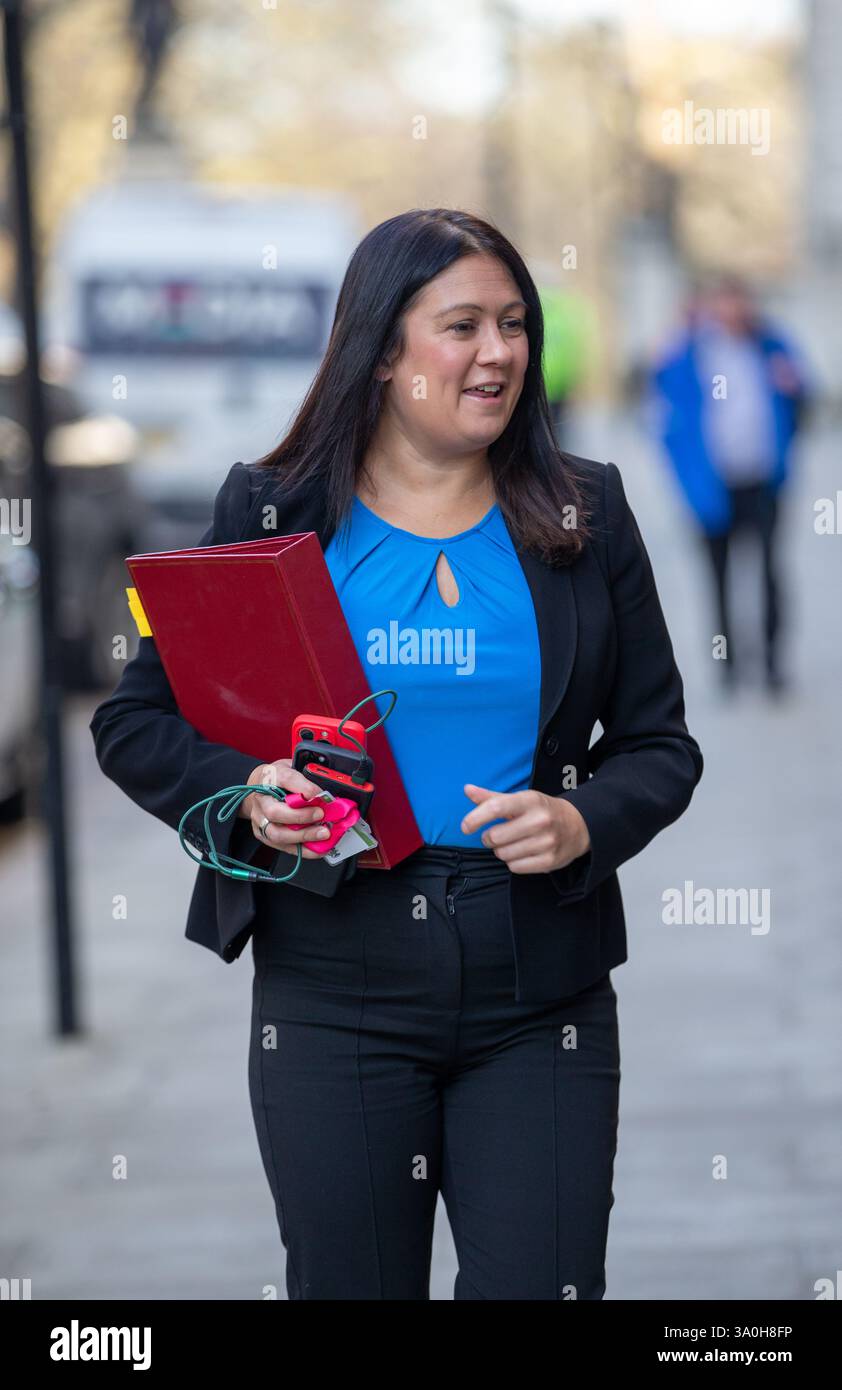 London, UK. 4th Mar 2025 LISA NANDY, Secretary of State for Culture, Media and Sport,Arrives at ...