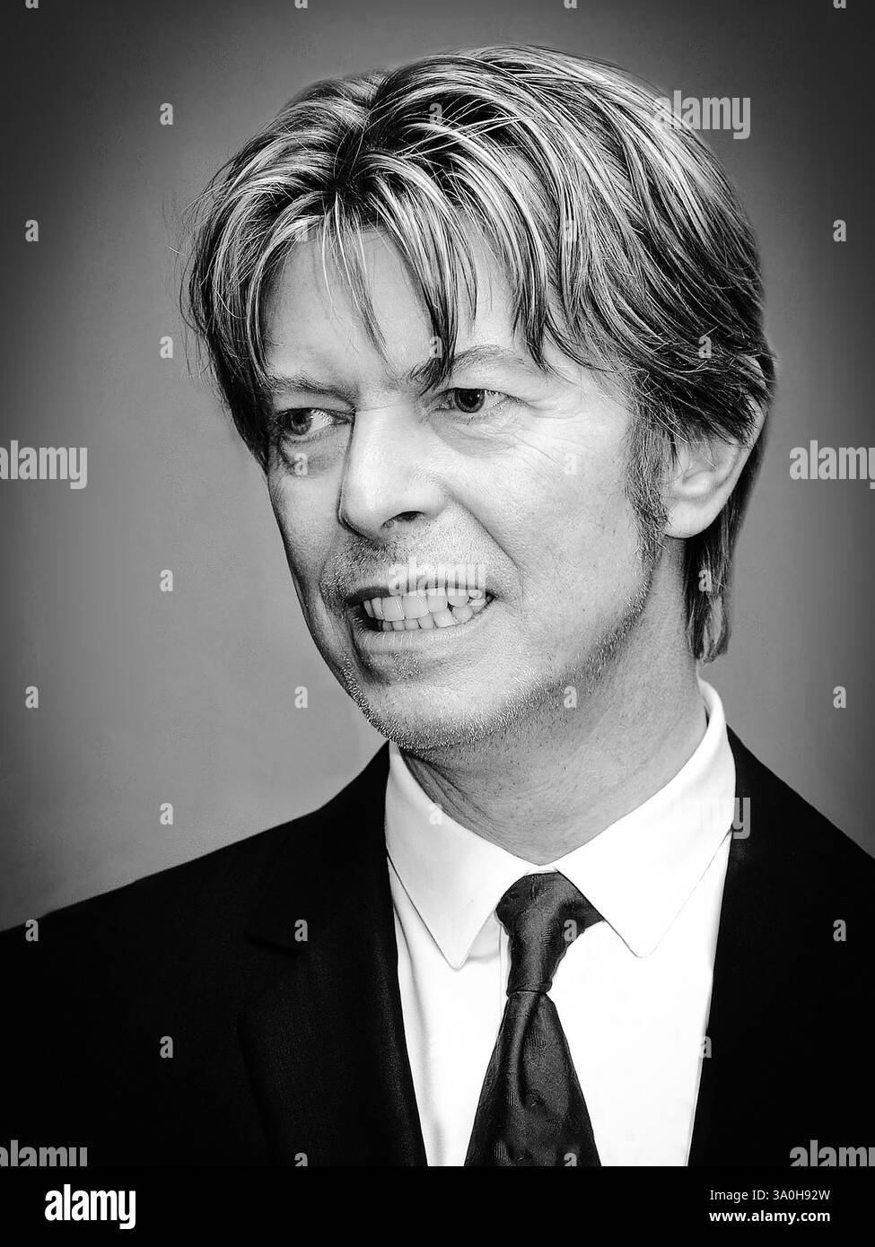 David Bowie at the Ivor Novello Awards 2nd April 1990 receiving ...