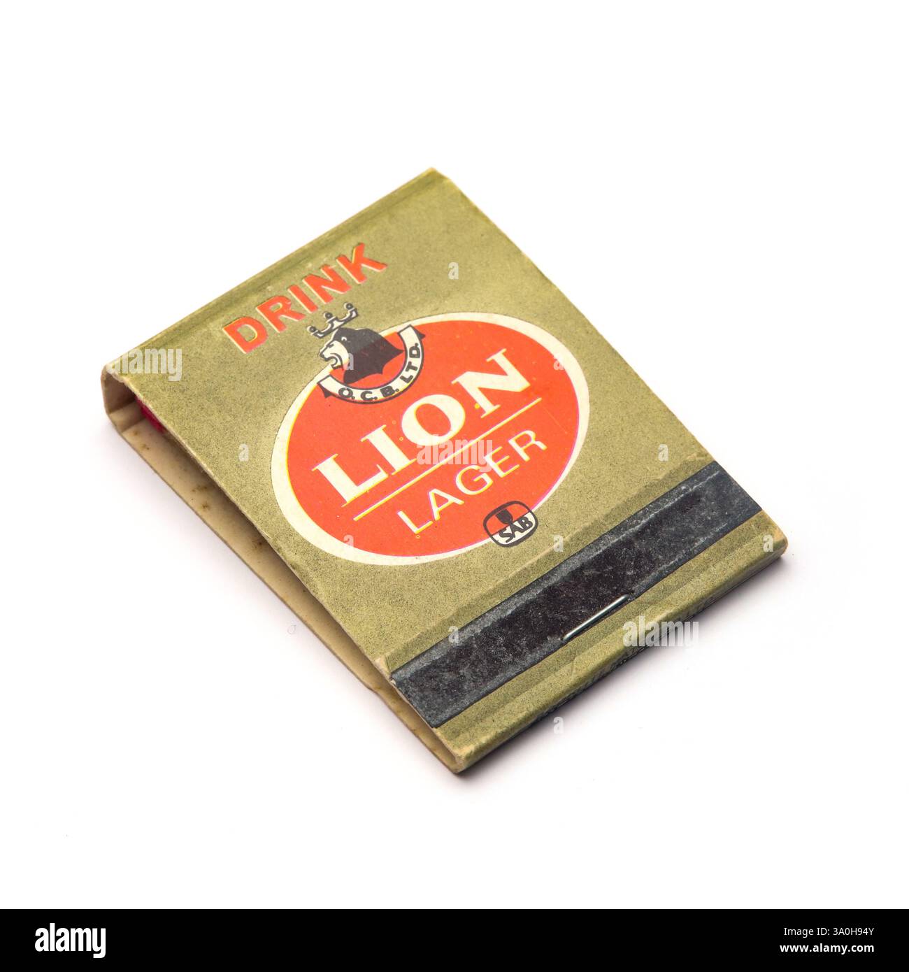 Lion Lager, Sixties Matchbook matches Stock Photo - Alamy