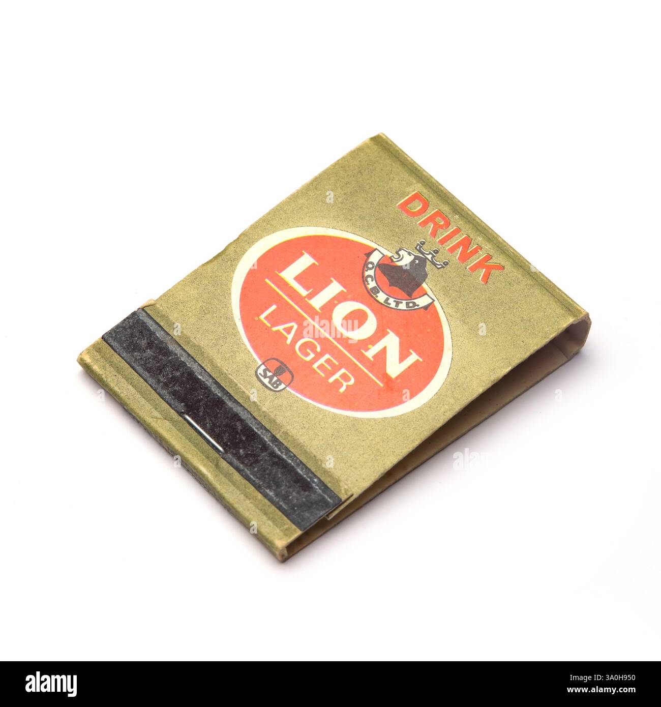 Lion Lager, Sixties Matchbook matches Stock Photo - Alamy