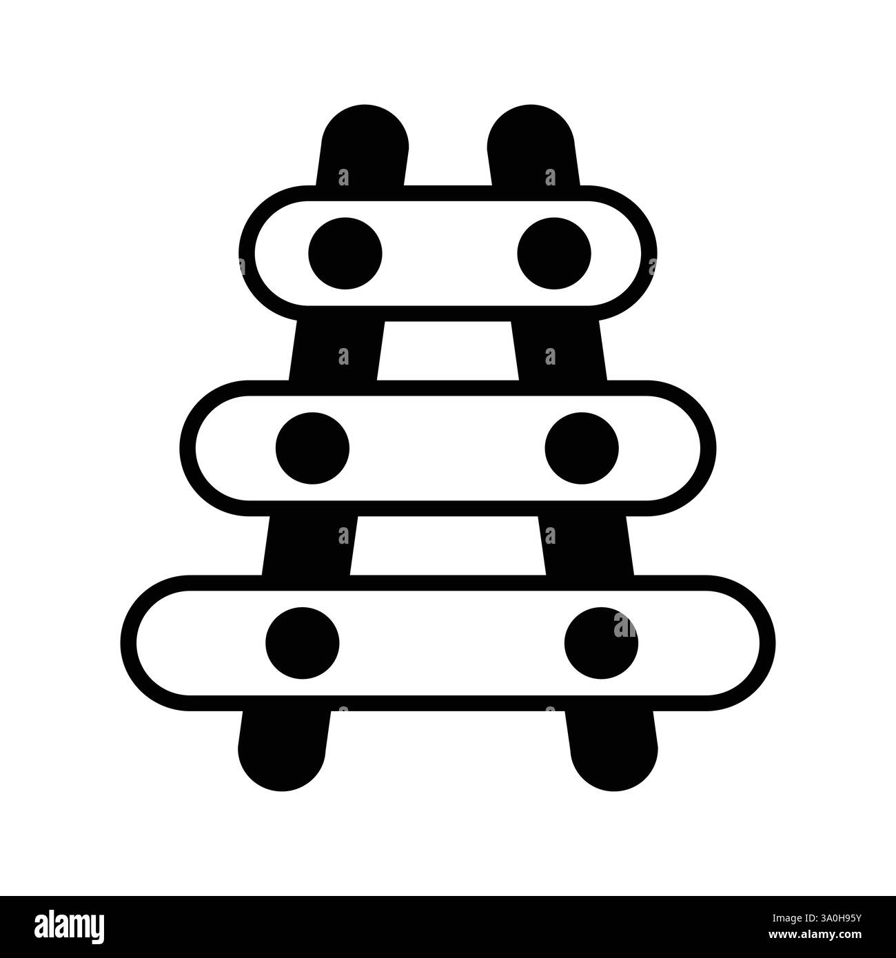 Percussion music instrument, modern design of xylophone, icon of ...