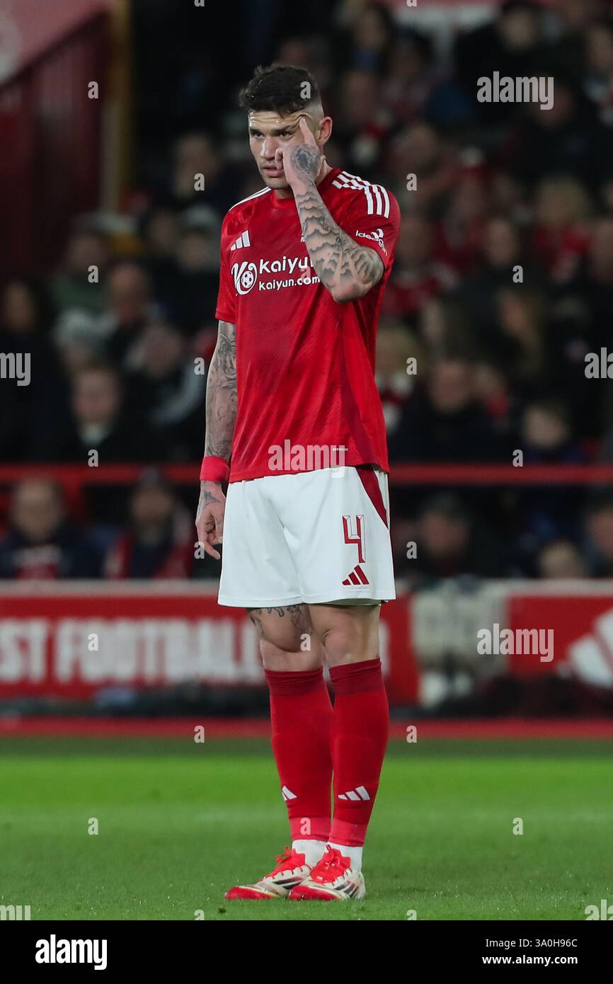 Nottingham, UK. 03rd Mar, 2025. Morato of Nottingham Forest during the ...