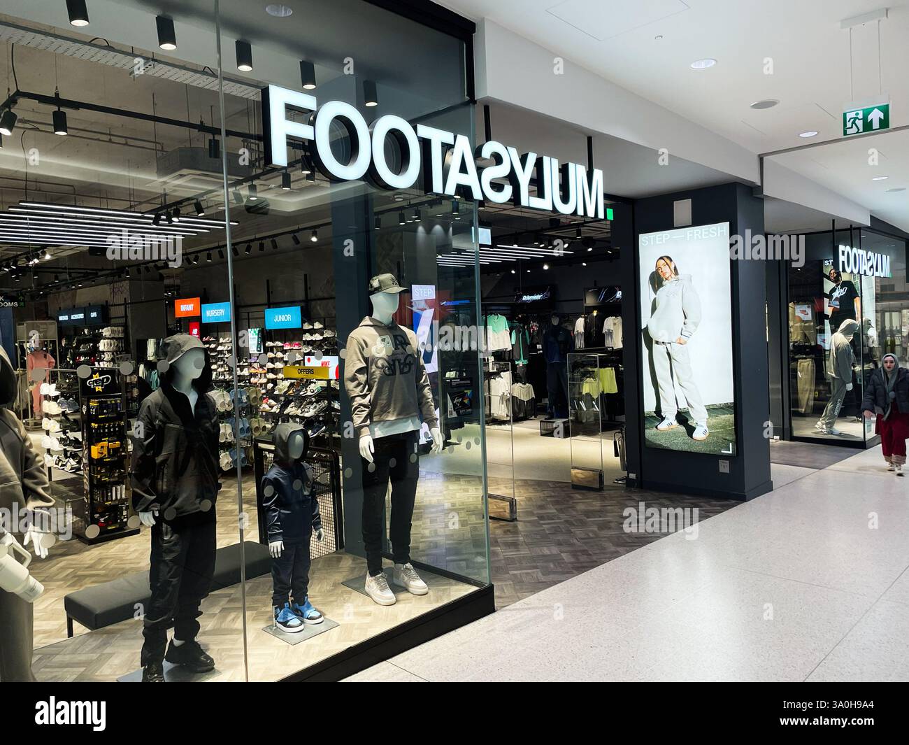 London, UK - March 02, 2025: Front view of a contemporary Footasylum ...