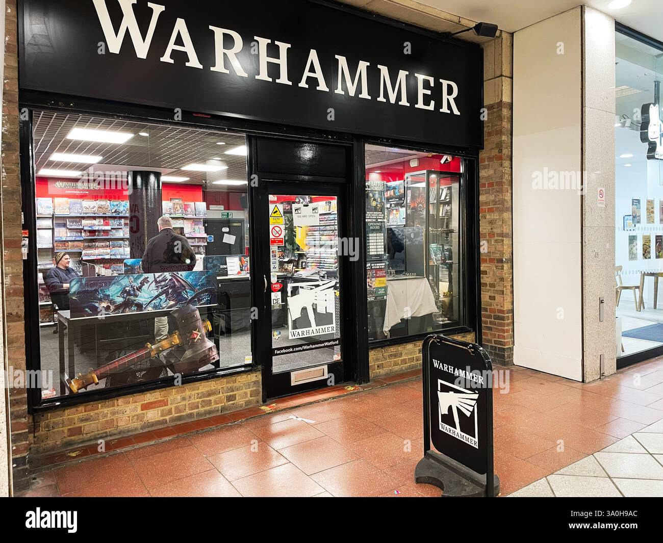 London, UK - March 02, 2025: Warhammer store exterior with interior ...