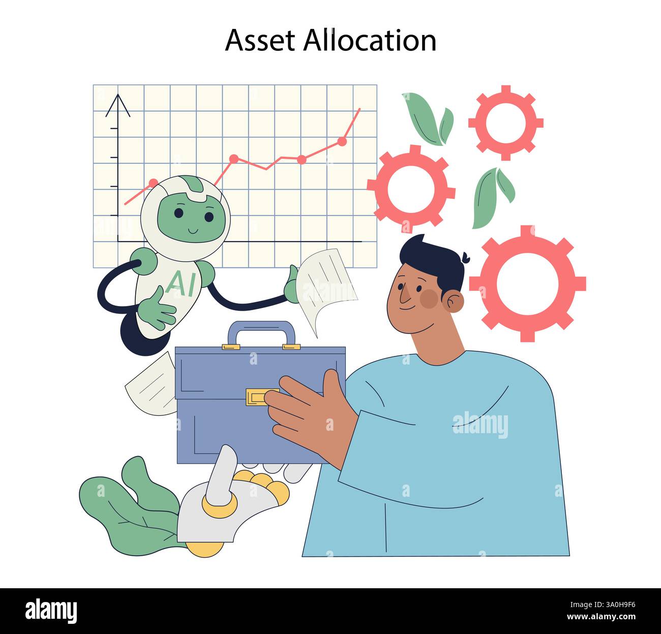 Robot advisor assists in asset allocation, showing a positive trend on ...
