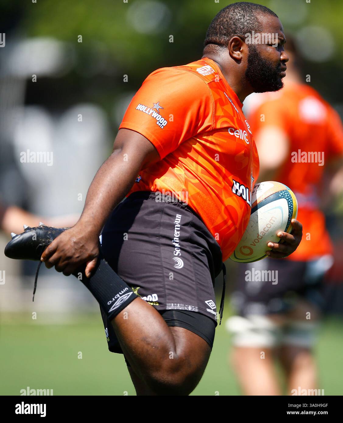 Ox Nche of the Hollywoodbets Sharks during the Hollywoodbets Sharks URC ...